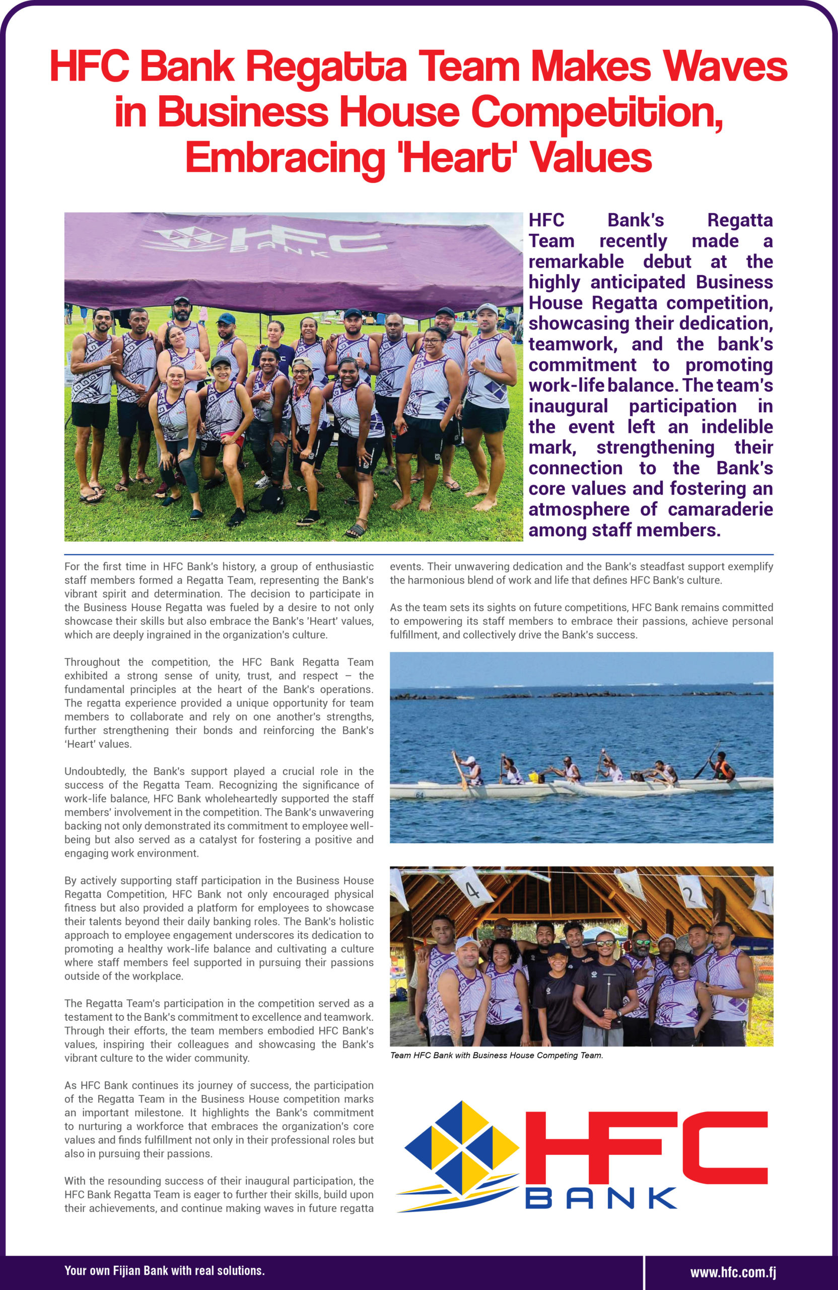 HFC Bank Regatta Team Makes Waves in Business House Competition ...